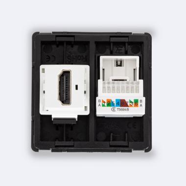RJ45 CAT 6 Socket Internet + Modern HDMI - Ledkia