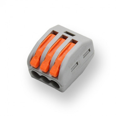 Pack of 100 Quick Connect Terminal Blocks (3 poles) OPENETICS 47221 ...