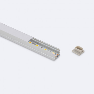 2m Surface & Suspended Profile & Cover for LED Strip up to 13mm - Ledkia