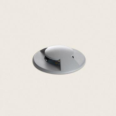 1W 24V DC Loto 2L Outdoor Recessed Ground Spotlight in Grey - Ledkia
