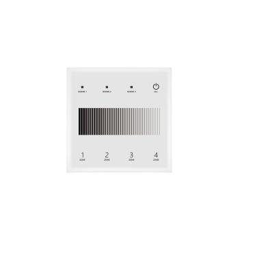 4 Zone Tactile Wall Mounted DALI Master Dimmer - Ledkia