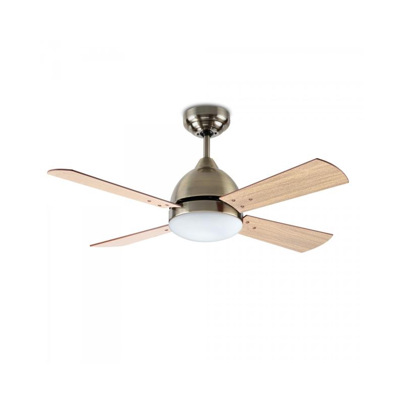 Borneo Patiné Reversible Blade Ceiling Fan with AC Motor AC LEDS-C4 VE ...