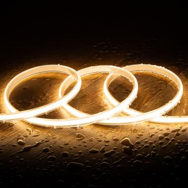 LED Strip Dimbaar 220V COB 320 LED/m Warm Wit IP65 CRI90 Breedte 12mm ...