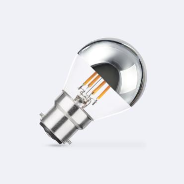 4W B22 G45 Chrome Reflect Filament LED Bulb 400lm - Ledkia