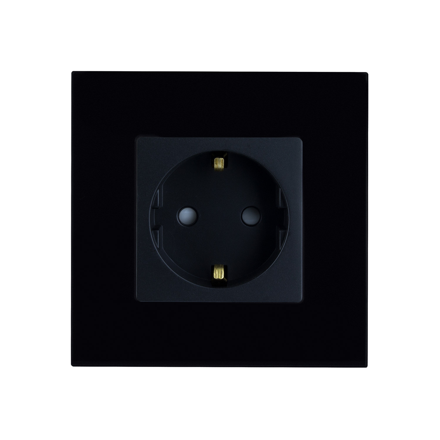 Schukostecker Typ F Mit Modern Glasrahmen - Ledkia