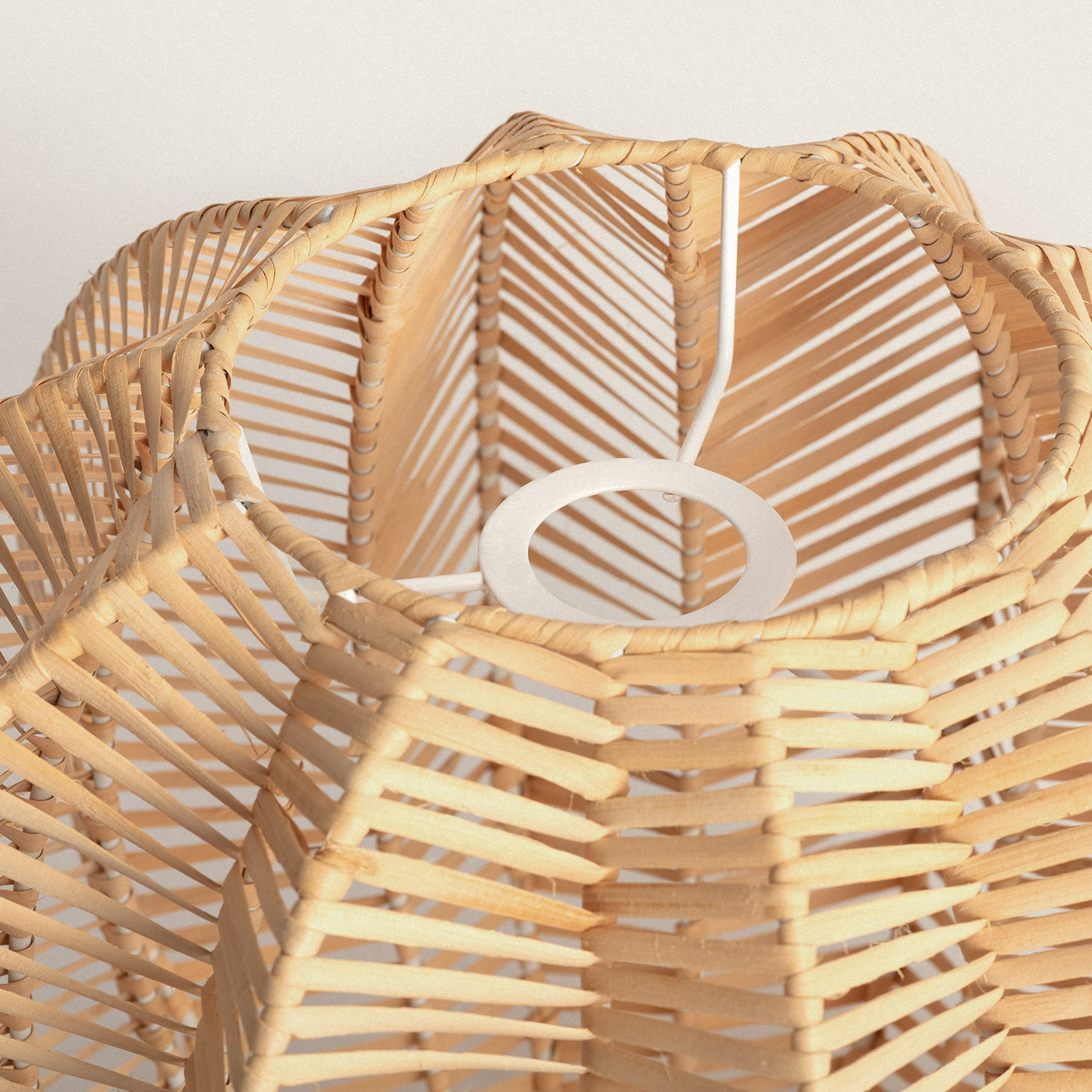 Abat-jour Suspension Rotin Tobonga - Ledkia