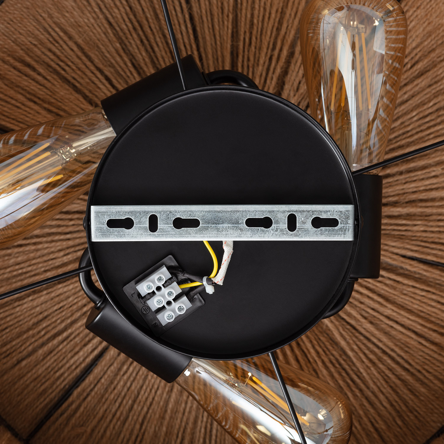 Modigliani Natural Rope Ceiling Lamp - Ledkia