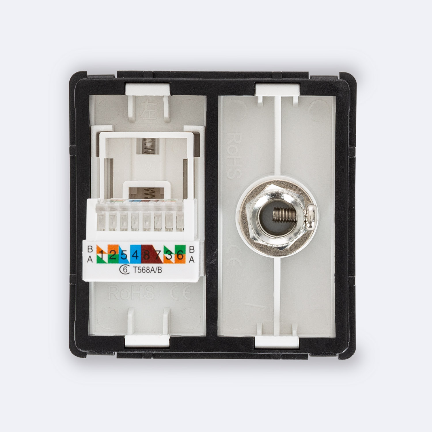 RJ45 CAT 6 Internet + Modern TV Male Socket - Ledkia