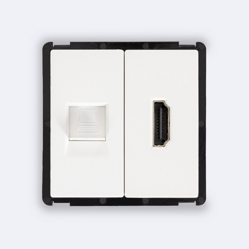 RJ45 CAT 6 Socket Internet + Modern HDMI - Ledkia