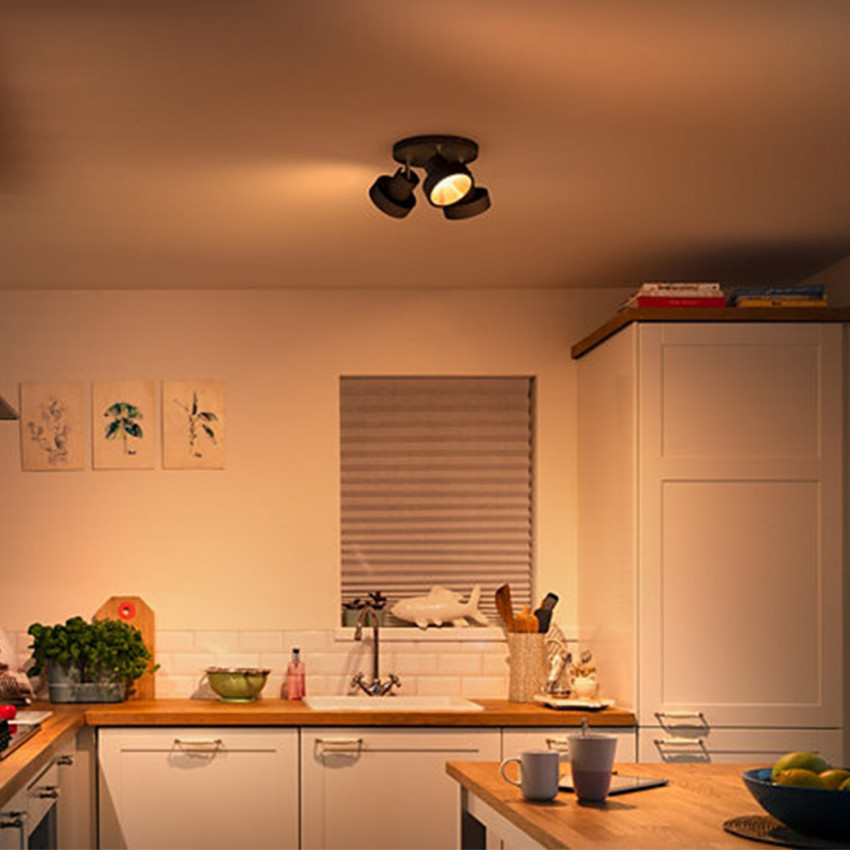PHILIPS Pongee Triple Spot Ceiling Light - Ledkia