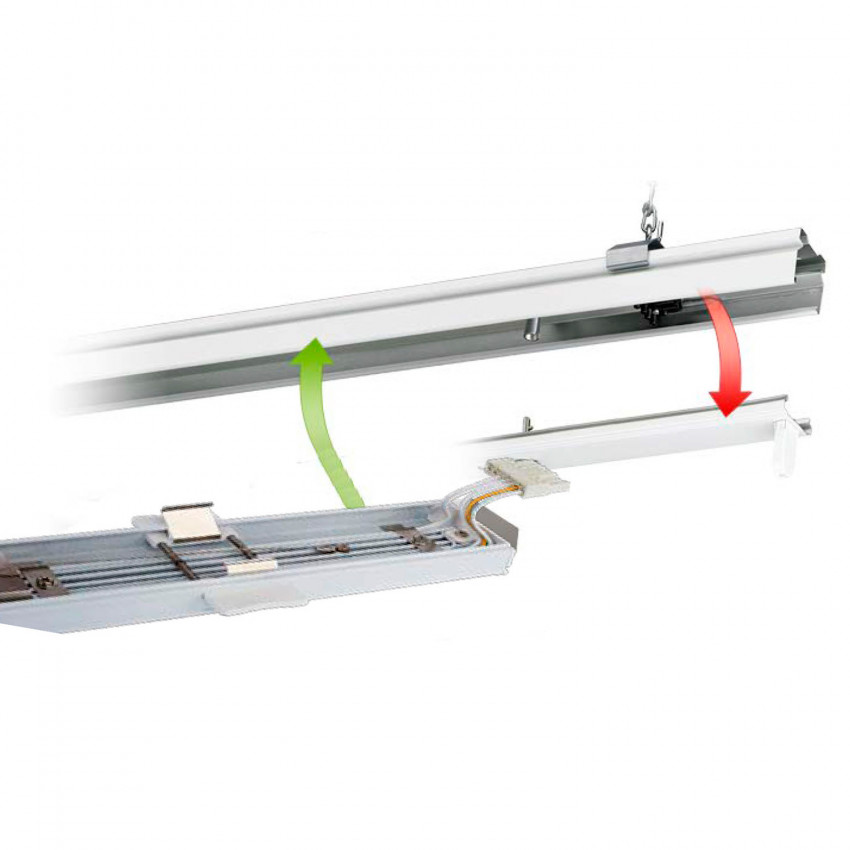 40-75W Trunking LED Linear Module 150lm/w Retrofit Universal Pull&Push ...