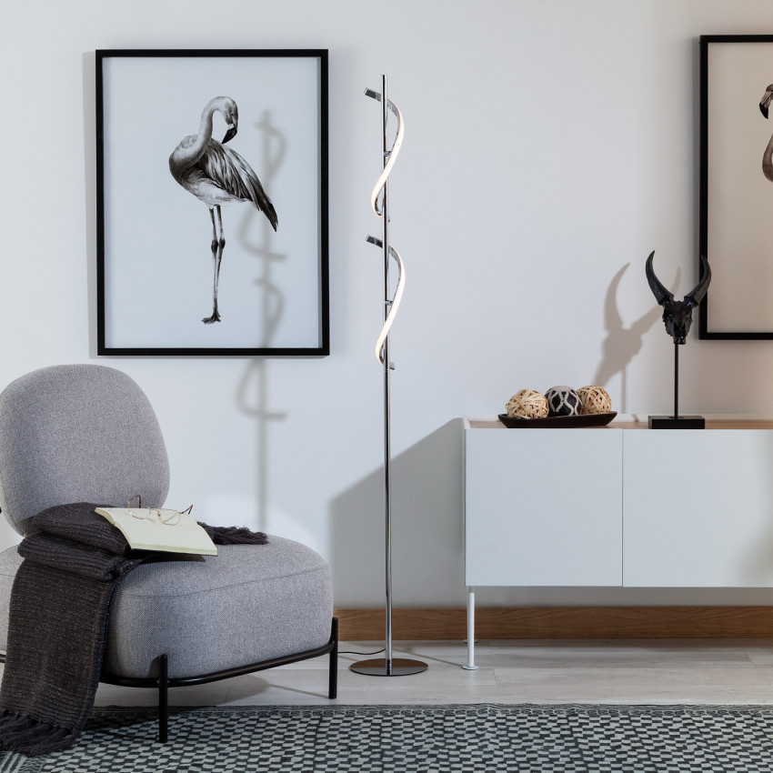 20W LED Winding Floor Lamp - Ledkia